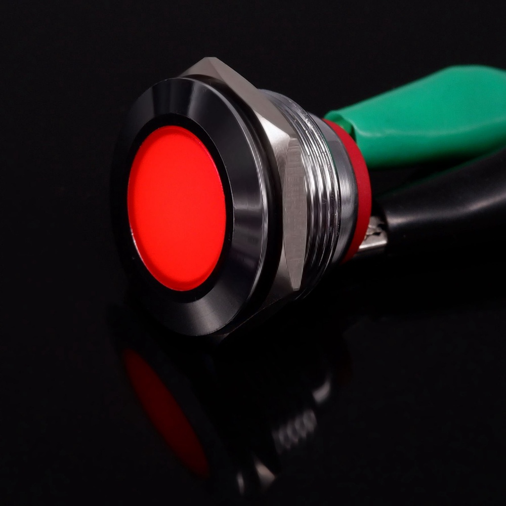 22mm LED Metal Signal Lights Power Switch Indicator Lamp No Wire 3V 6V ...