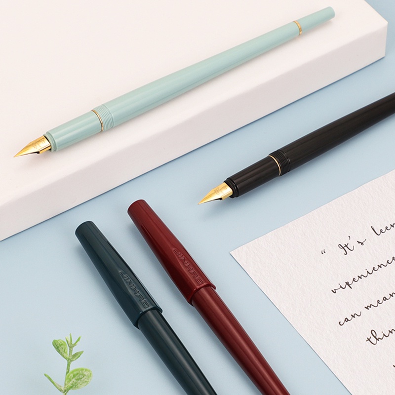 PenLab Jinhao 1001 Retro Fountain Pen Art Series Silver Gold Extra Fine ...