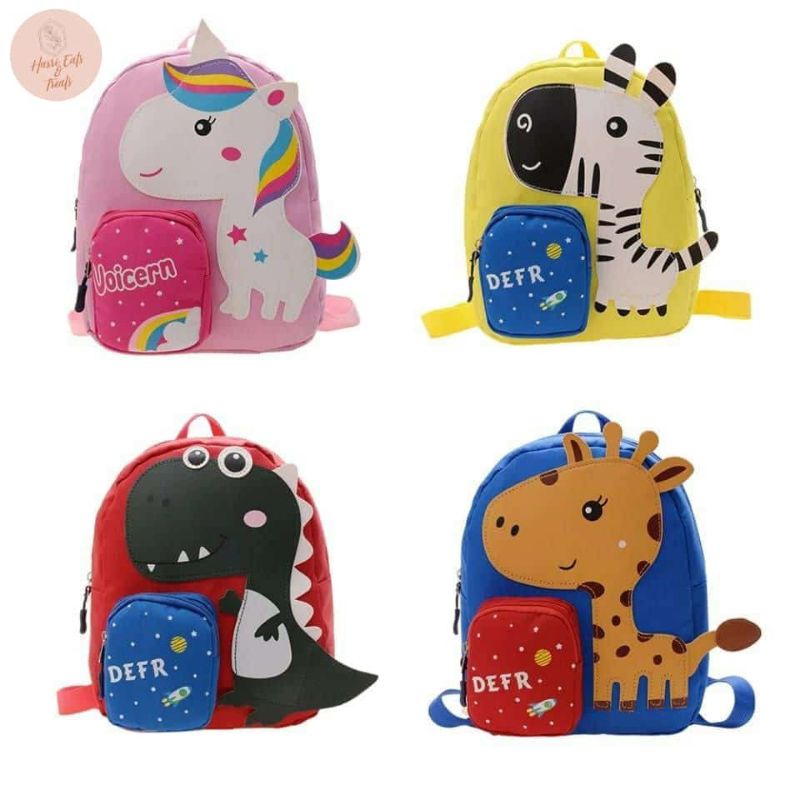 Cute animal paud Children's Bags, Children's School Bags, Colorful ...