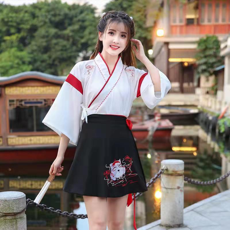 Wei Jin Hanfu Improved Hanfu Hanfu Dress Costume Female Spirit Cat ...