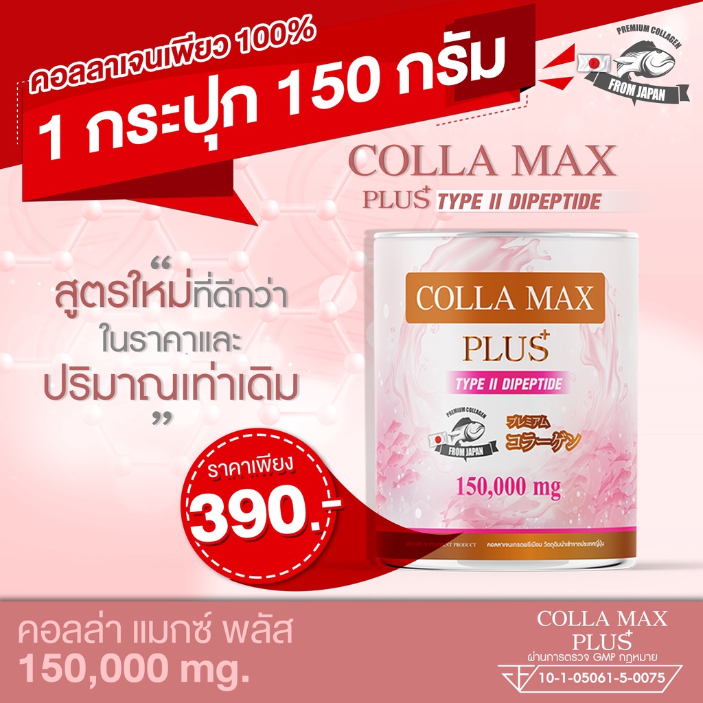 COLLA-MAX PLUS + Pure Collagen Premium Grade From Japan Type Two ...