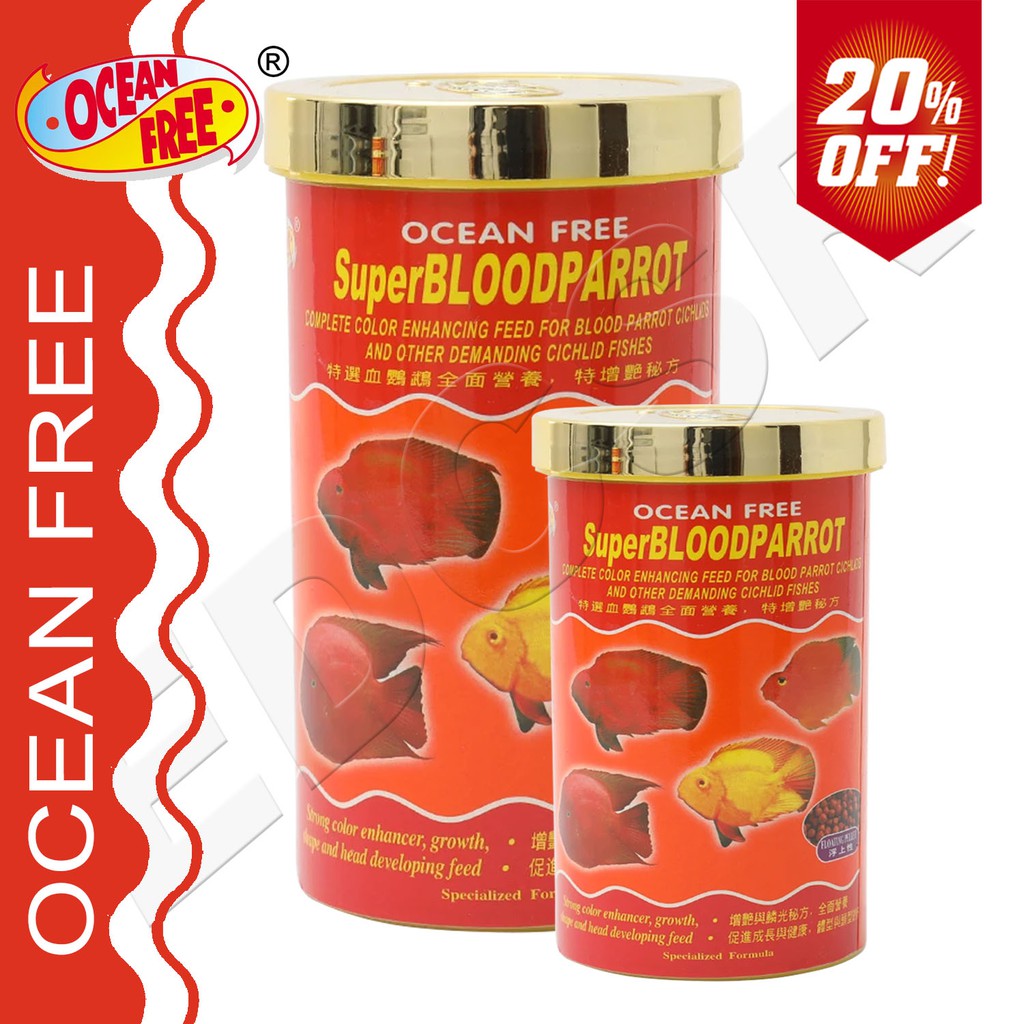 Ocean Free Super Blood Parrot Fish Food | Shopee Philippines