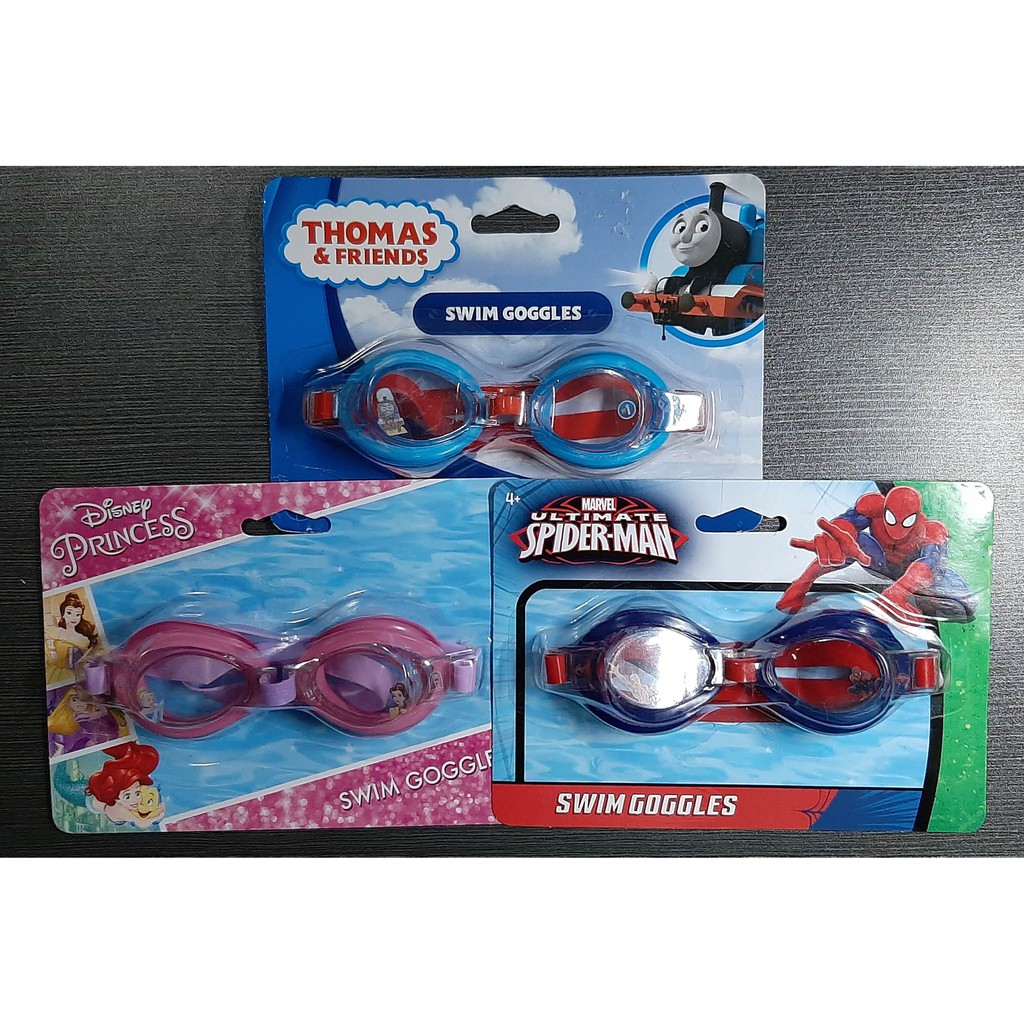 Disney Princess, Spiderman, Thomas and friends Swim Goggles for Kids ...