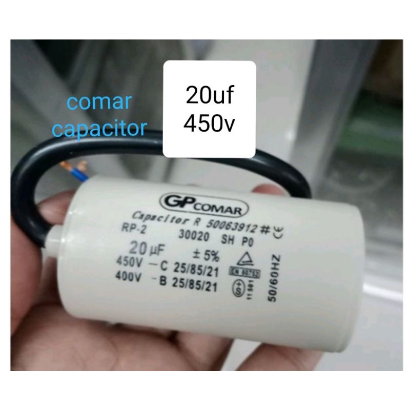 COMAR RUNNING CAPACITOR 20UF and 30UF 450VAC WIRE TYPE | Shopee Philippines