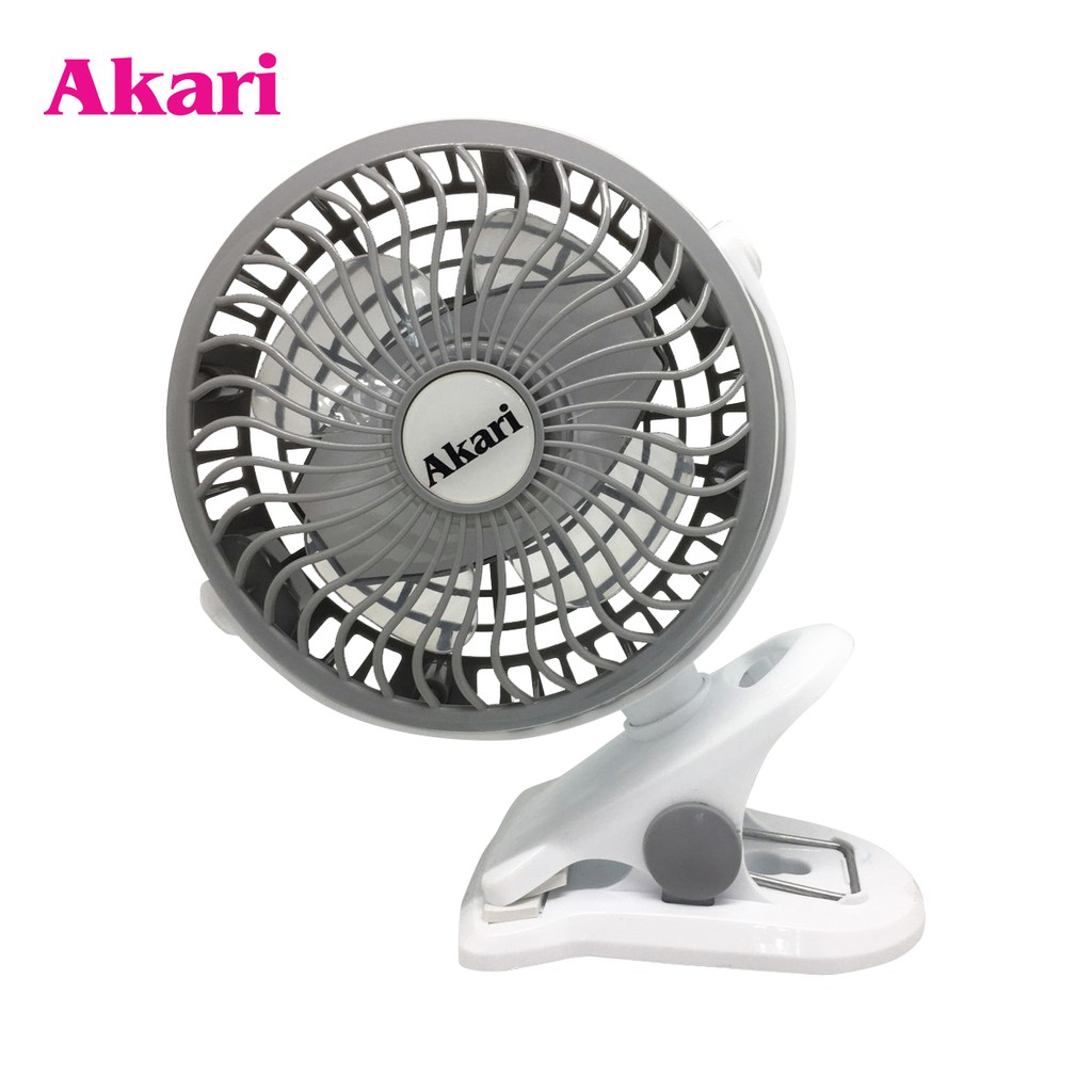 Akari 360° Personal Clip Fan (ARF-5019) - Gray | Shopee Philippines
