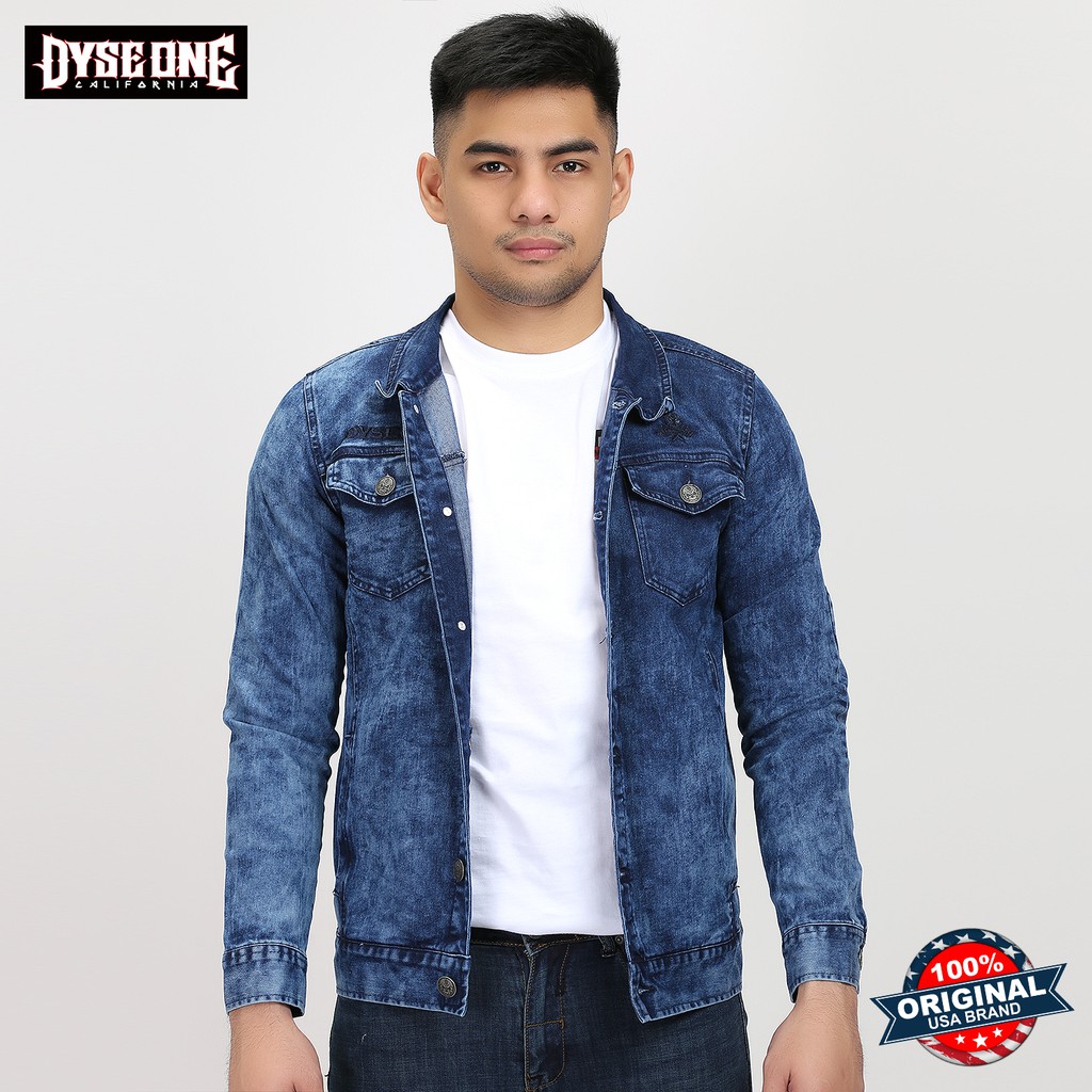 Dyse One Denim Jacket Without Hood DBT16A-0022 (Acid Blue) | Shopee ...