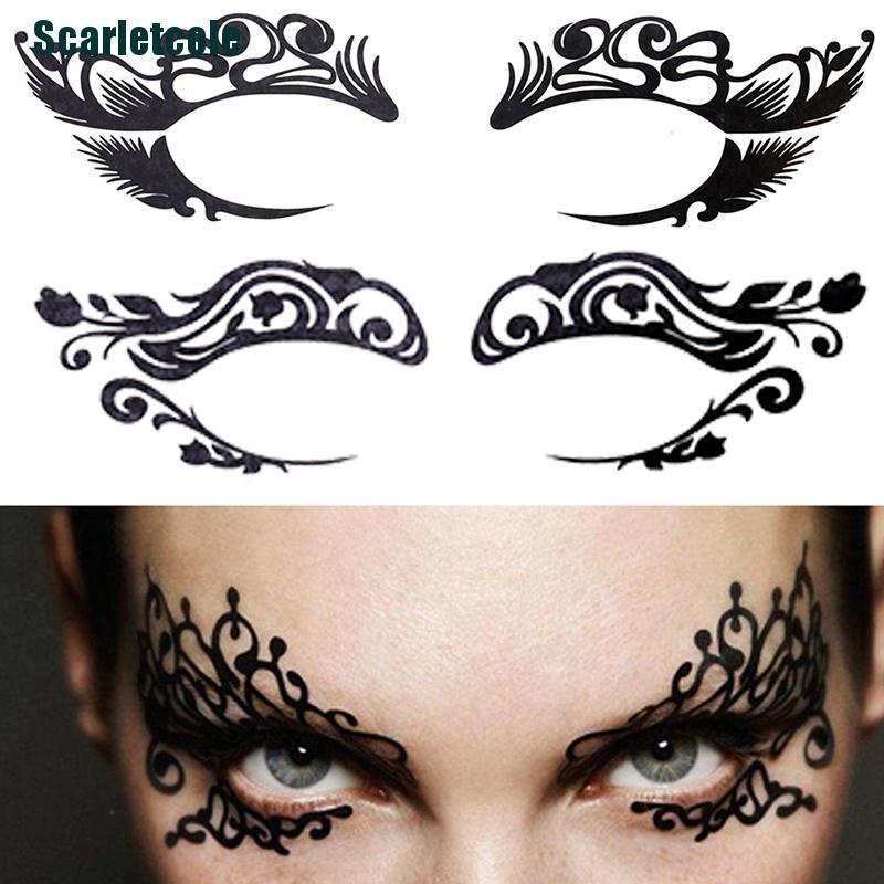 [Scarletcole] Halloween Makeup Eye Temporary Tattoo Facial Face ...