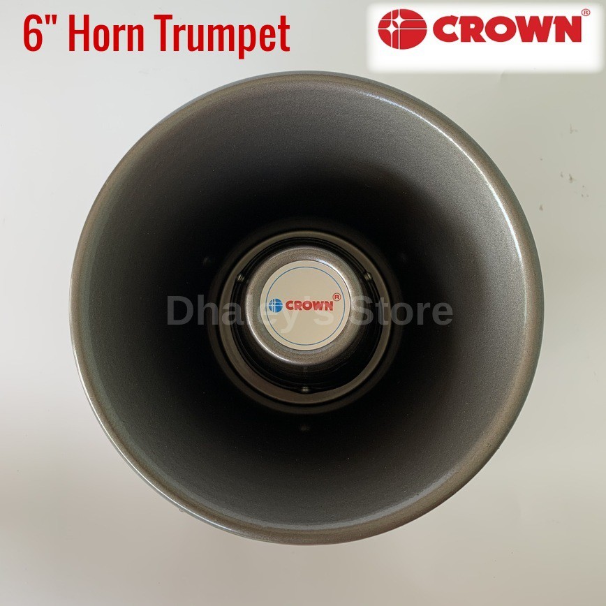 Original Crown 6" Out Horn for PA Driver Unit /H-6 horn trumpet only ...