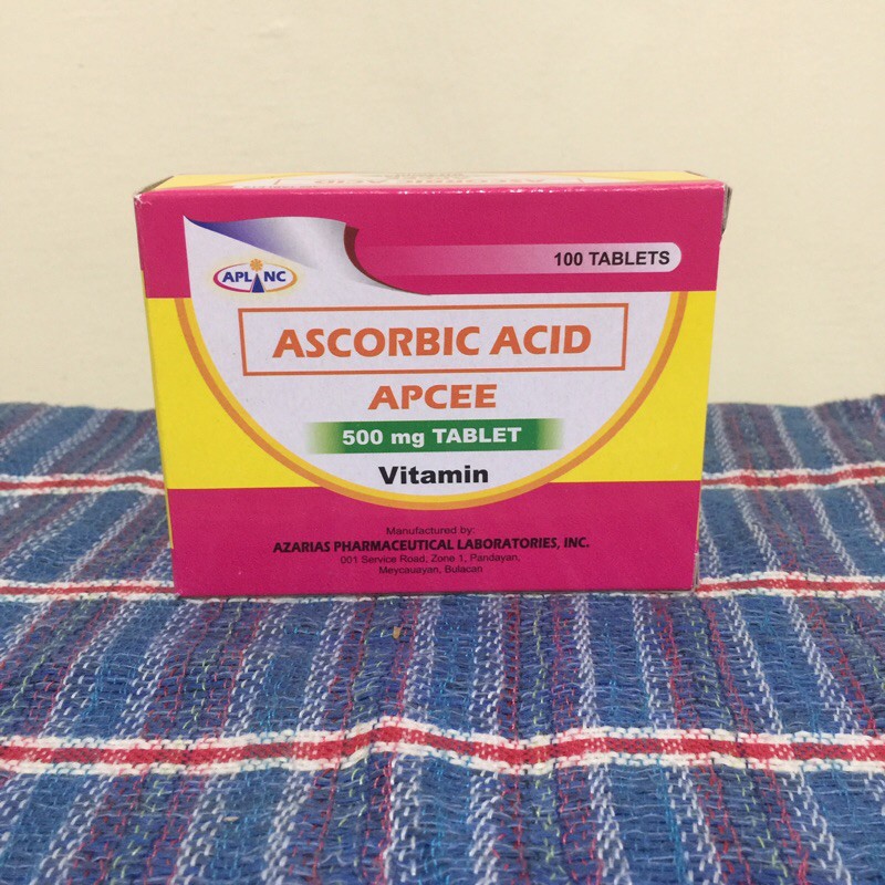 Ascorbic Acid / Vitamin C 500mg tab APCEE 100pcs | Shopee Philippines