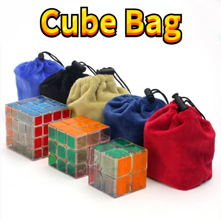 Drawstring Bag 1 Pc Velvet Stuff Pouch With Toggle Cube For 2x2 3x3 4x4 ...