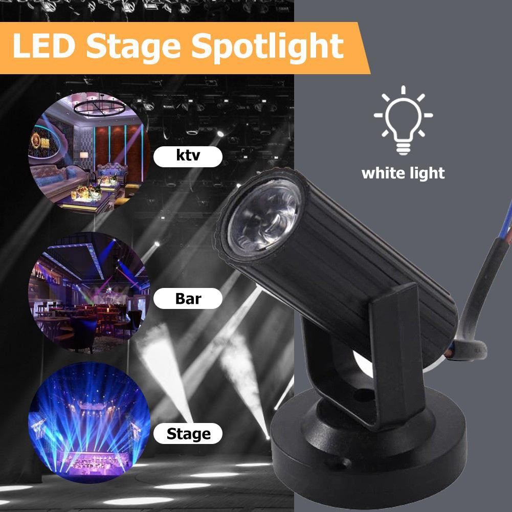 [Spot]White LED Pin spotlight Stage Light Beam Spotlight Lamp DJ Disco ...