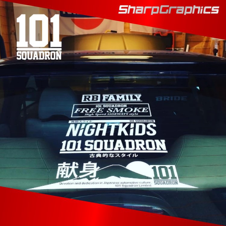 101 Squadron Car JDM Sticker Decal | Shopee Philippines