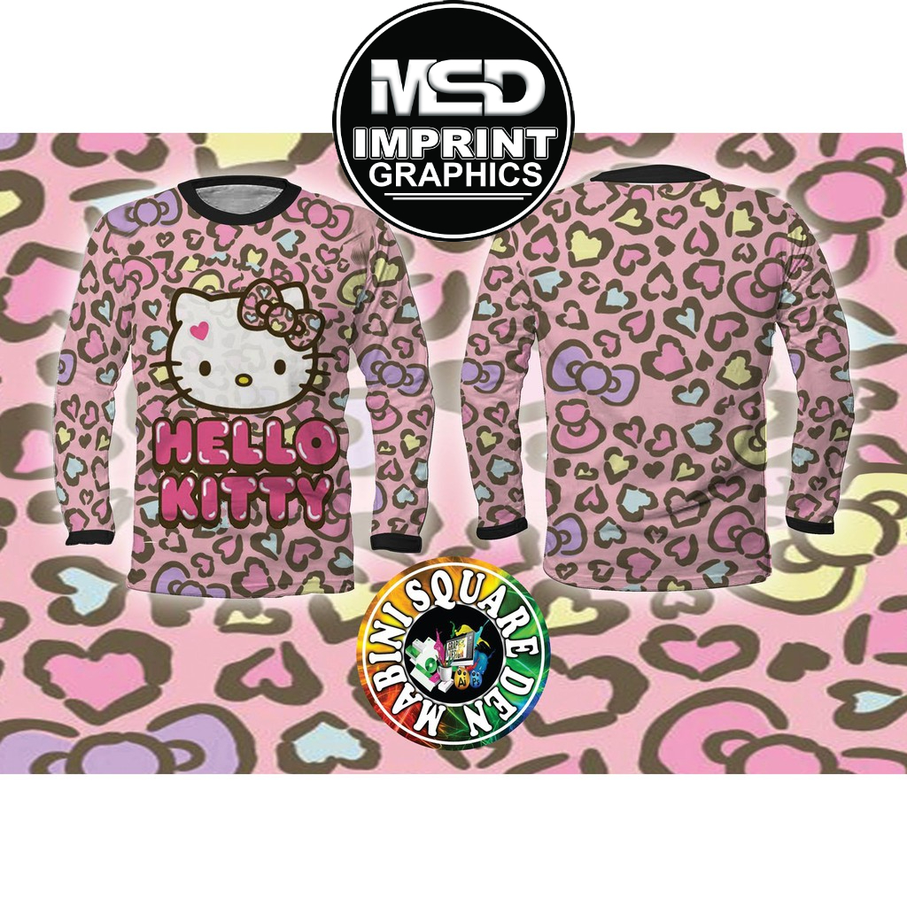 HELLO KITTY FULL SUBLIMATION longsleeve and tshirt | Shopee Philippines