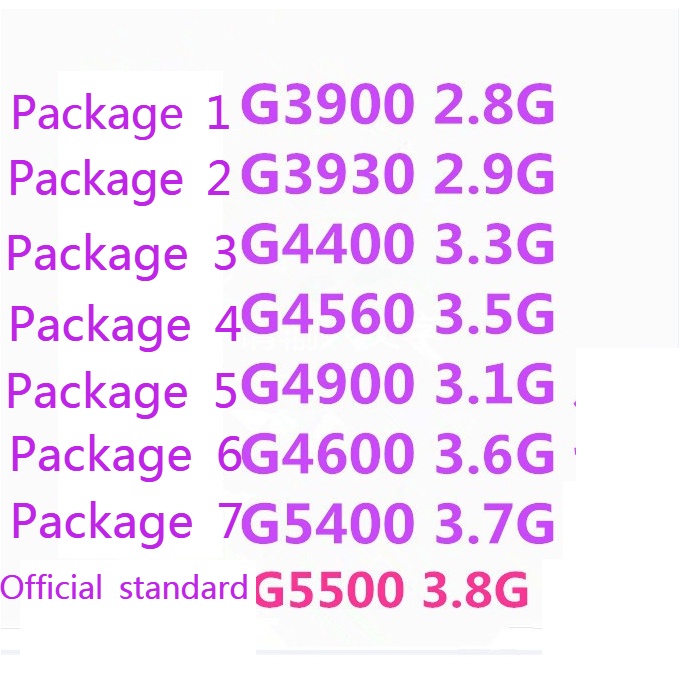 G3900 g4600 3930 4400 4560 Desktop PC chip CPU lga1151 interface ...
