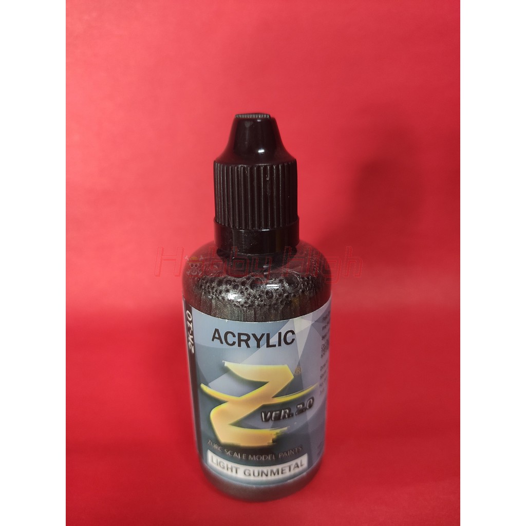 Zurc Plastic Model Paint 2K Series 2K-10 Light Gunmetal 50 mL | Shopee ...