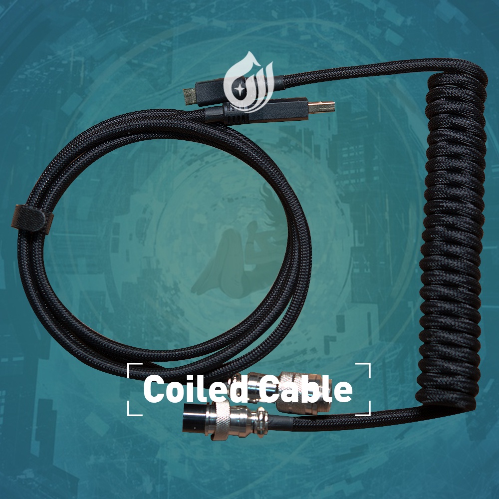 Coiled Cable for Mechanical Keyboard Custom Coiled Cable Wire USB Type ...
