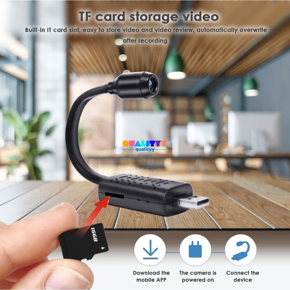 Portable V380 Pro U21 Mini Wi-Fi USB Security Camera Security Camera ...