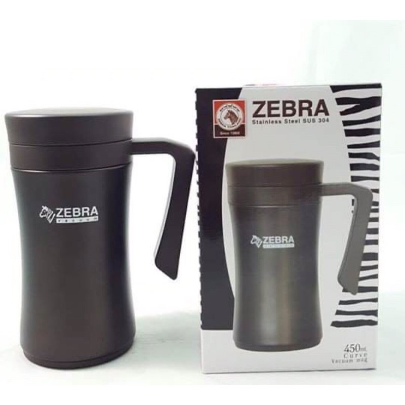 Zebra SUS304 Stainless Steel CURVE Vacuum Mug 0.45L (450ml) | Shopee ...