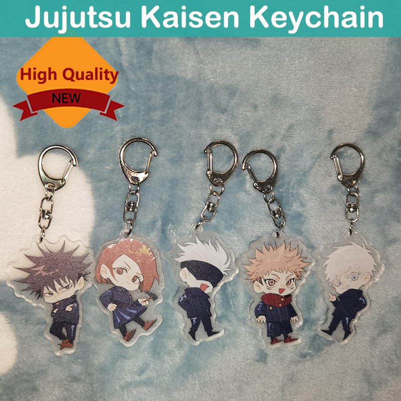 Jujutsu Kaisen Keychain Acrylic Keyring Gojo Satoru Yuji Itadori ...