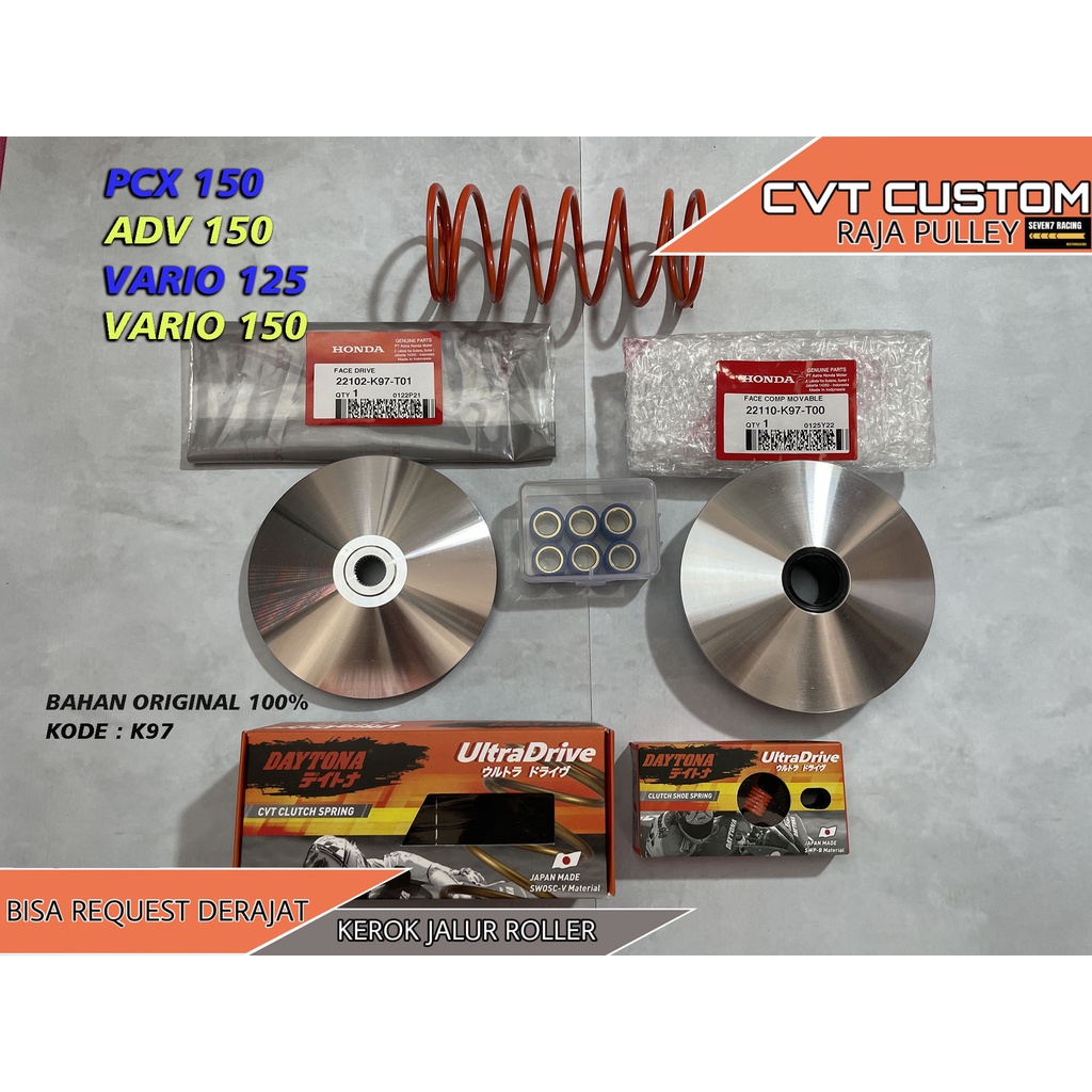 Upgrade PACKAGE PULLEY PILY HOME roller ROLER CVT PCX 150 ADV 150 BIG ...