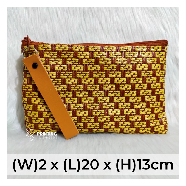 Native Banig / Pinoy Style Sling Bag and Pouches Local Rattan Pouches ...