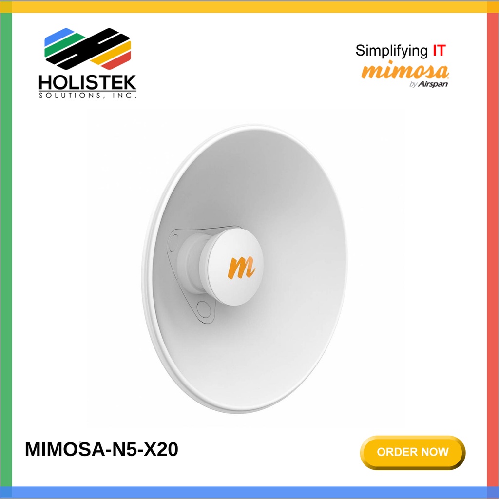 Mimosa 4.9-6.4 Ghz Modular Twist on Antenna 20 dBi Dish for C5x (N5-X20) | Holistek | Shopee ...
