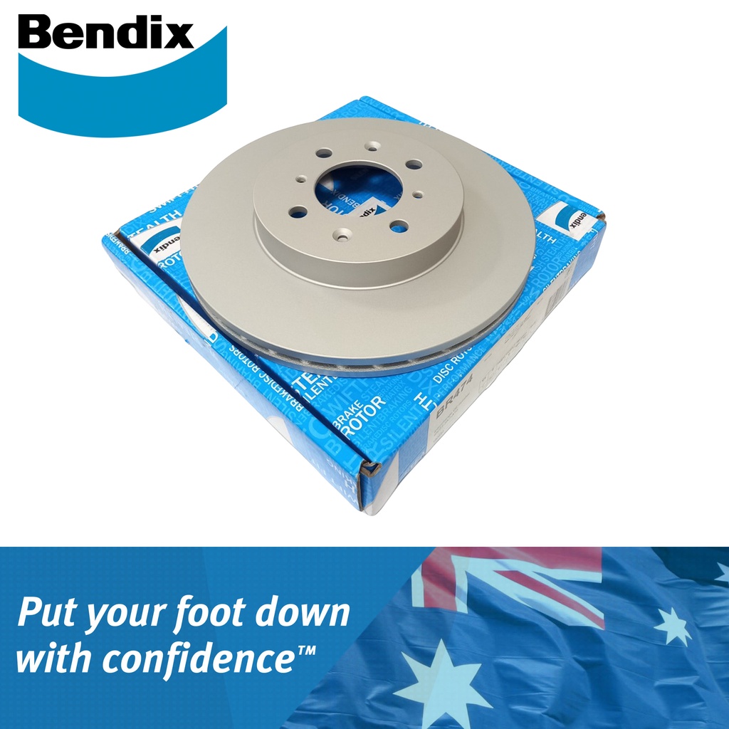 Bendix Brake Disc Rotor BR474 Front for Honda Civic SIR 1998-2002, VTI-S 2001-06, City, Jazz ...