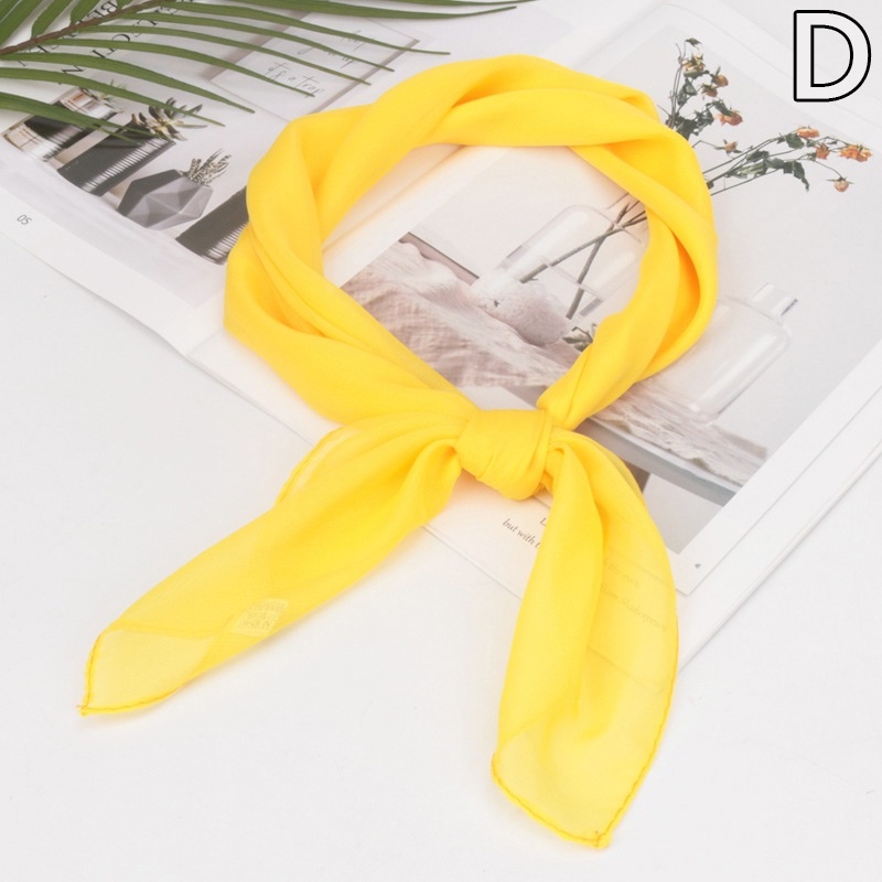 65*65cm Summer Square Dance Scarf Thin Chiffon Neck Shawl Bandana ...