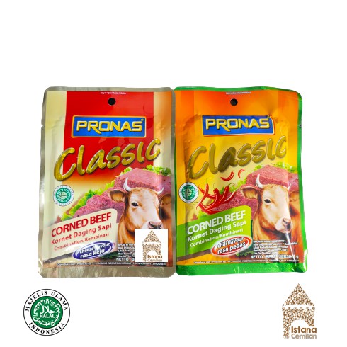 Pronas Corned Beef Classic Original / Spicy / Cheese Sachet 50 Grams ...
