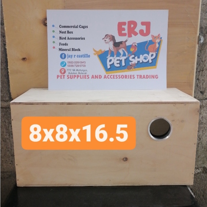 Nestbox for bird or nesting box with Hole Guard imported plywood hind ...