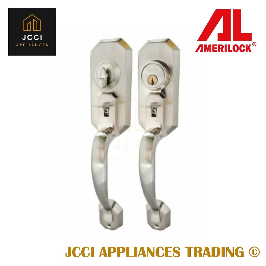 Amerilock AL-8081 SN Entrance Big Double Handle Lock | Shopee Philippines