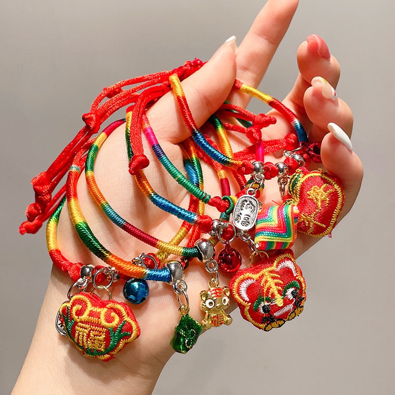 Blessing Bracelet Hand Rope Couple Bracelet Braided Hand Rope Red Rope ...