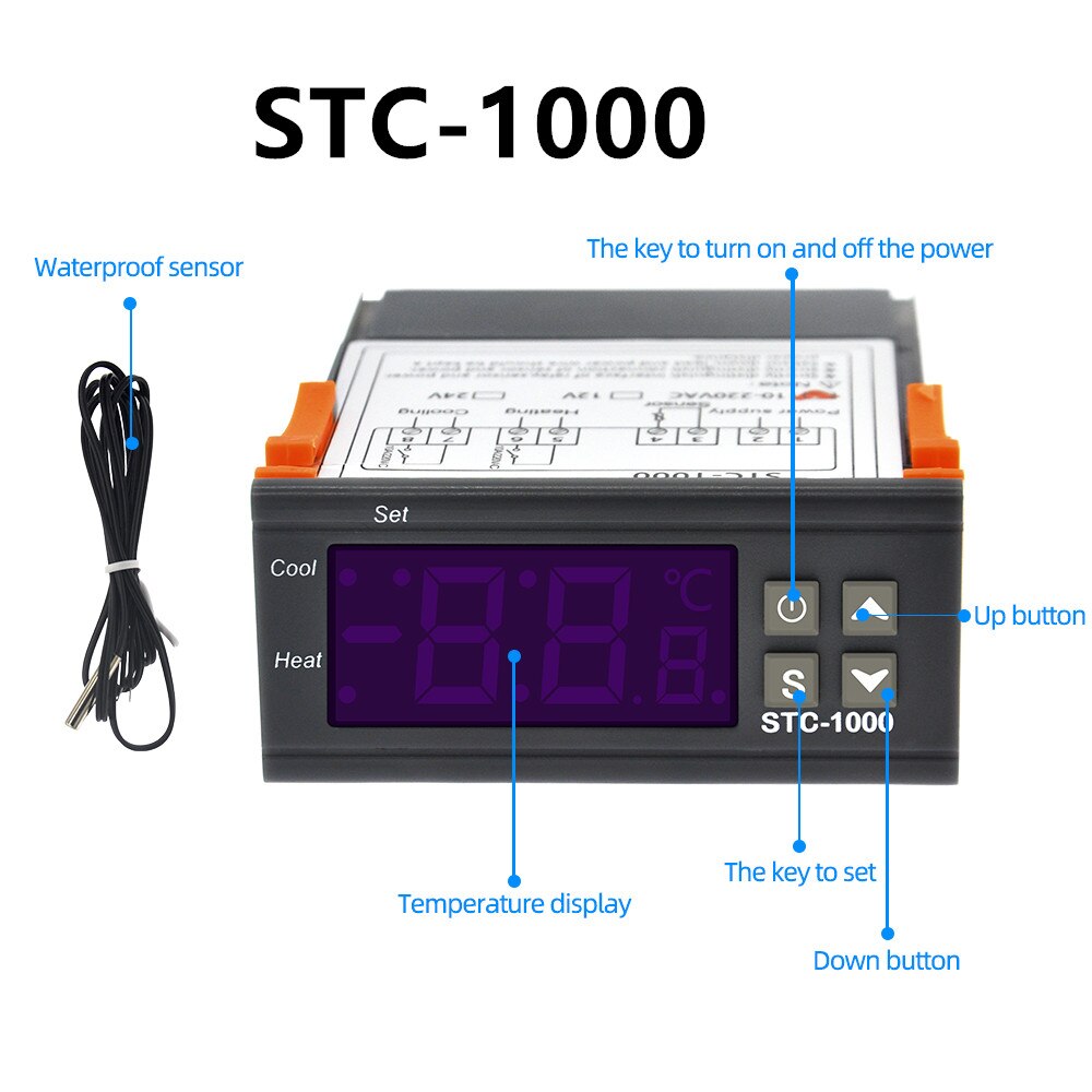 【SHIP IN 24H】STC-1000 Temperature Controller Thermostat Humidity ...