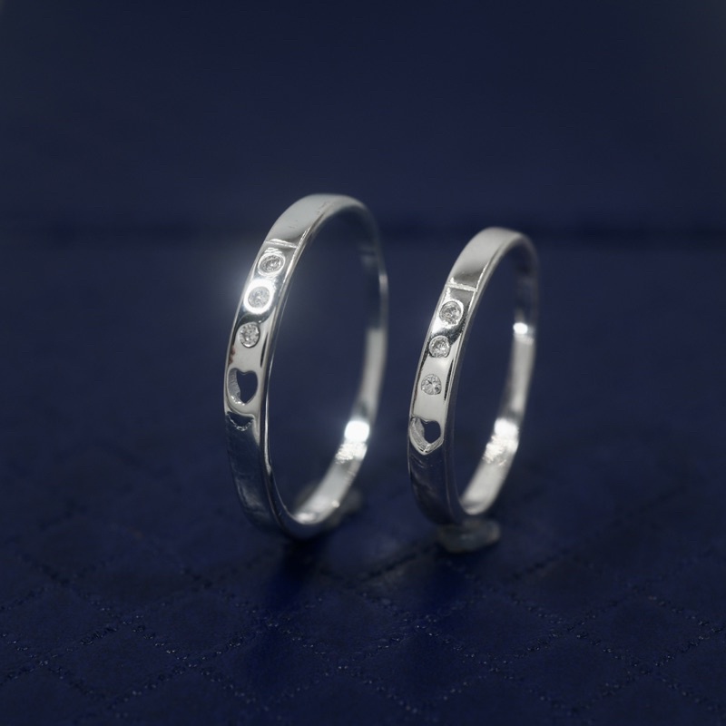 KS silver original 925 italy silver CP101 (couple ring) | Shopee ...