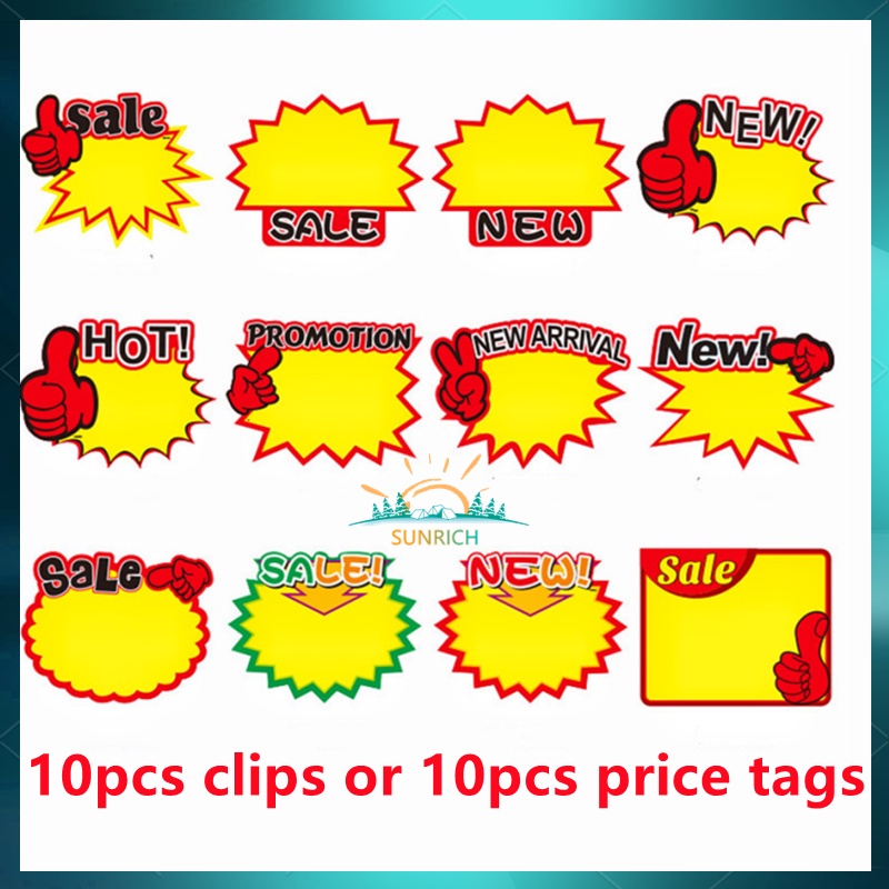 Sunrich Plastic Price Clip for Price Tag Price Signage Sale Sign ...