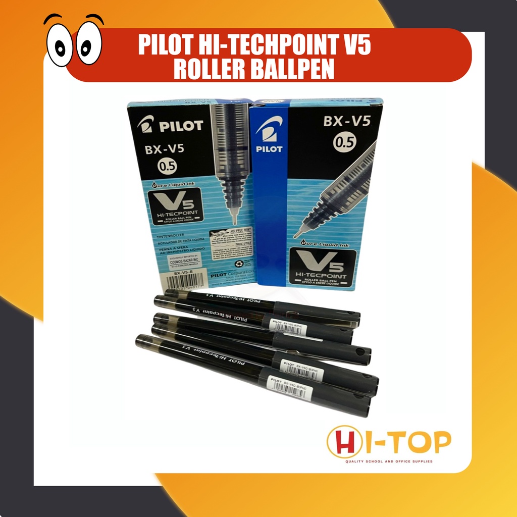 Pilot Hi-Tecpoint V5 Sign Pen BX-V5 l Black l Sold per Piece | Shopee ...