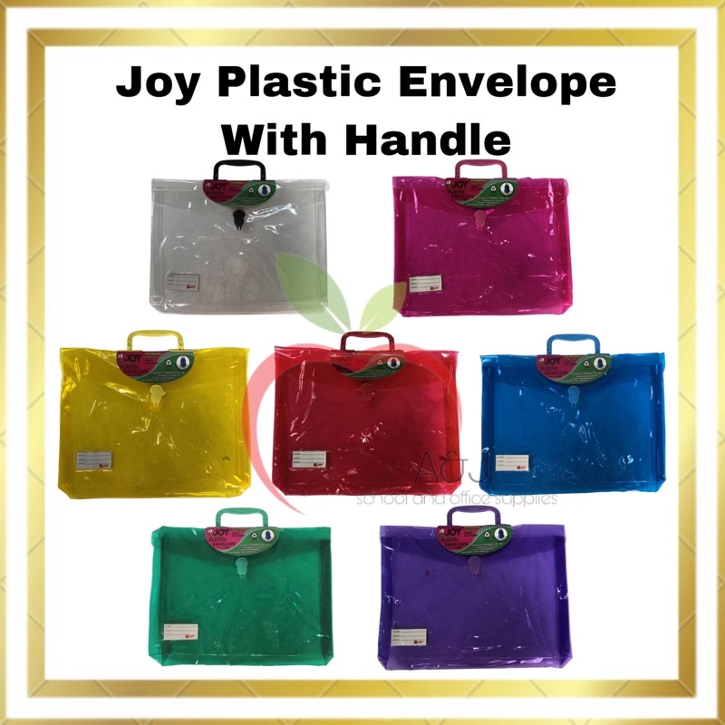Joy Expandable Plastic Envelope Push Lock Long with Handle | Shopee ...