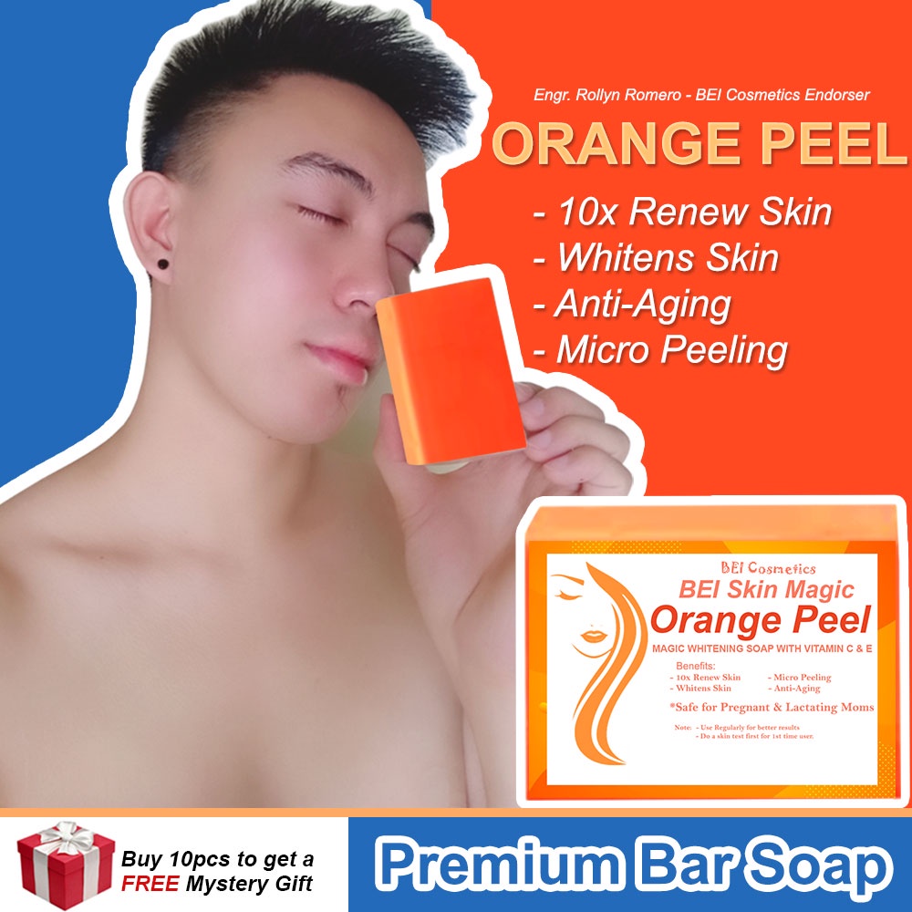 [ORIGINAL] 1pc Rejuvenating Orange Peel / Orange Peeling Bar Soap by ...