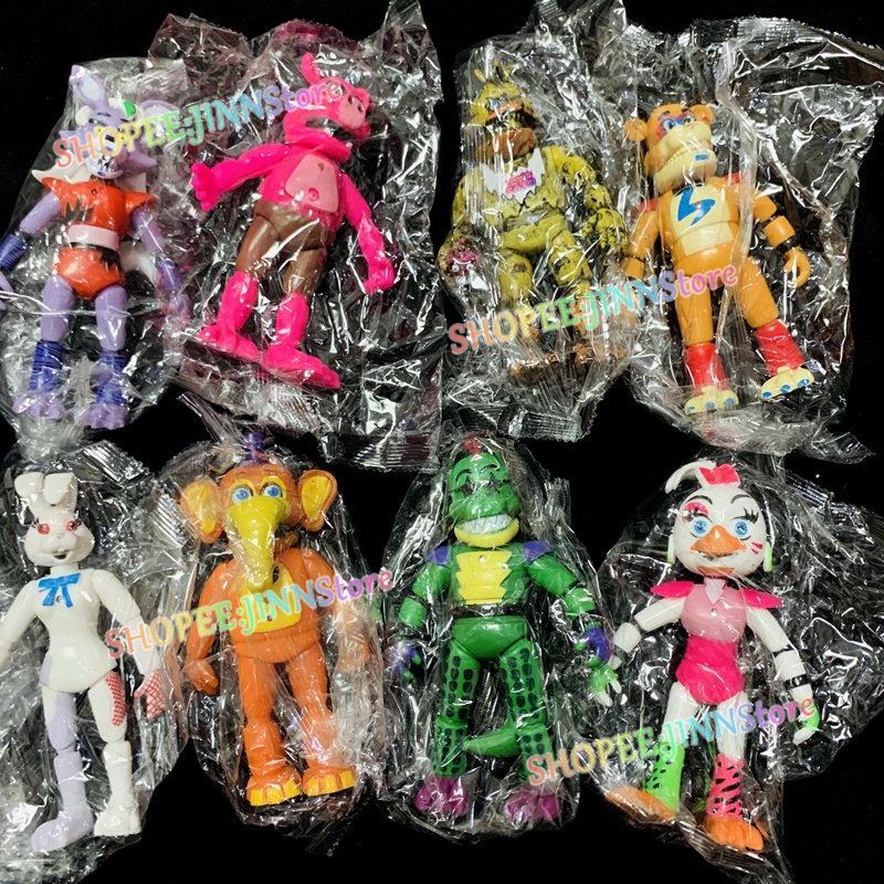 JINN 8pcs FNAF Toys Five Nights At Freddy's Security Breach Action ...