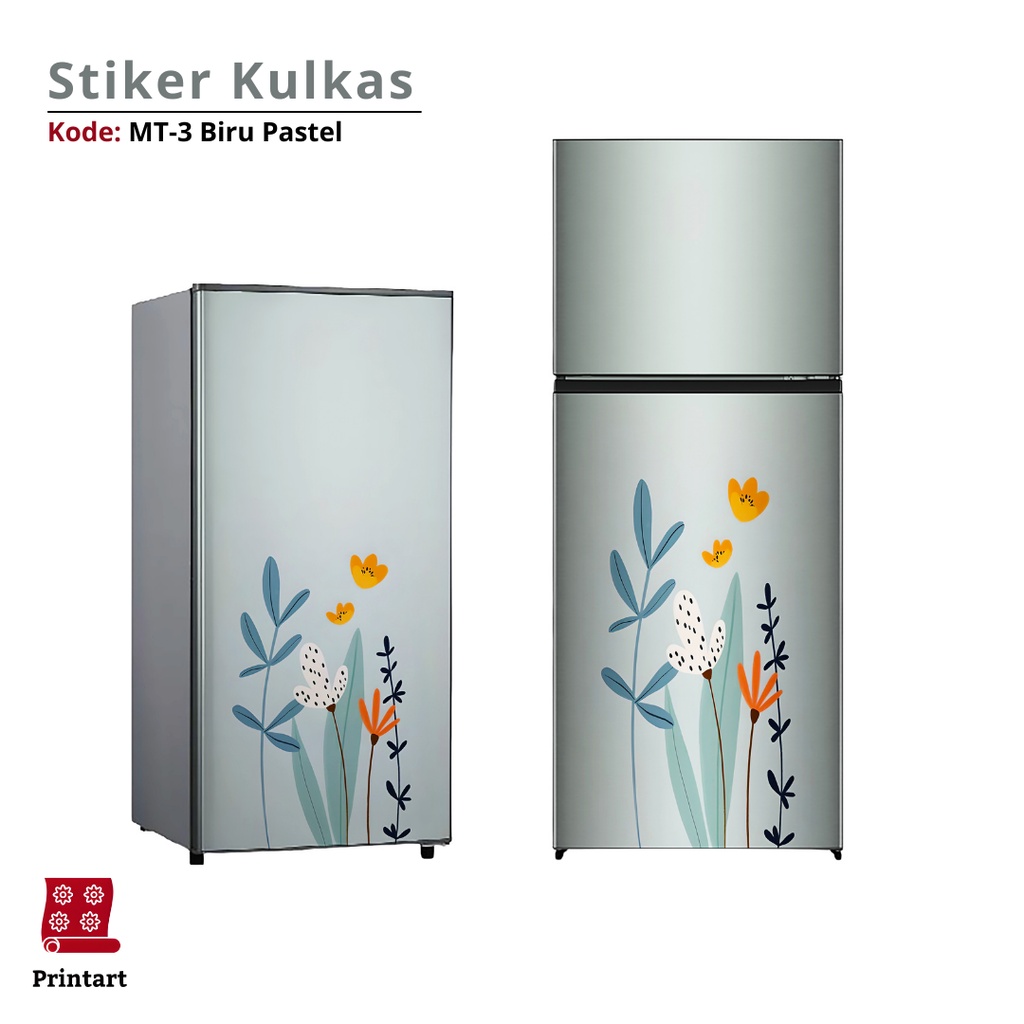 1 door refrigerator sticker and 2 door minimalist refrigerator sticker ...