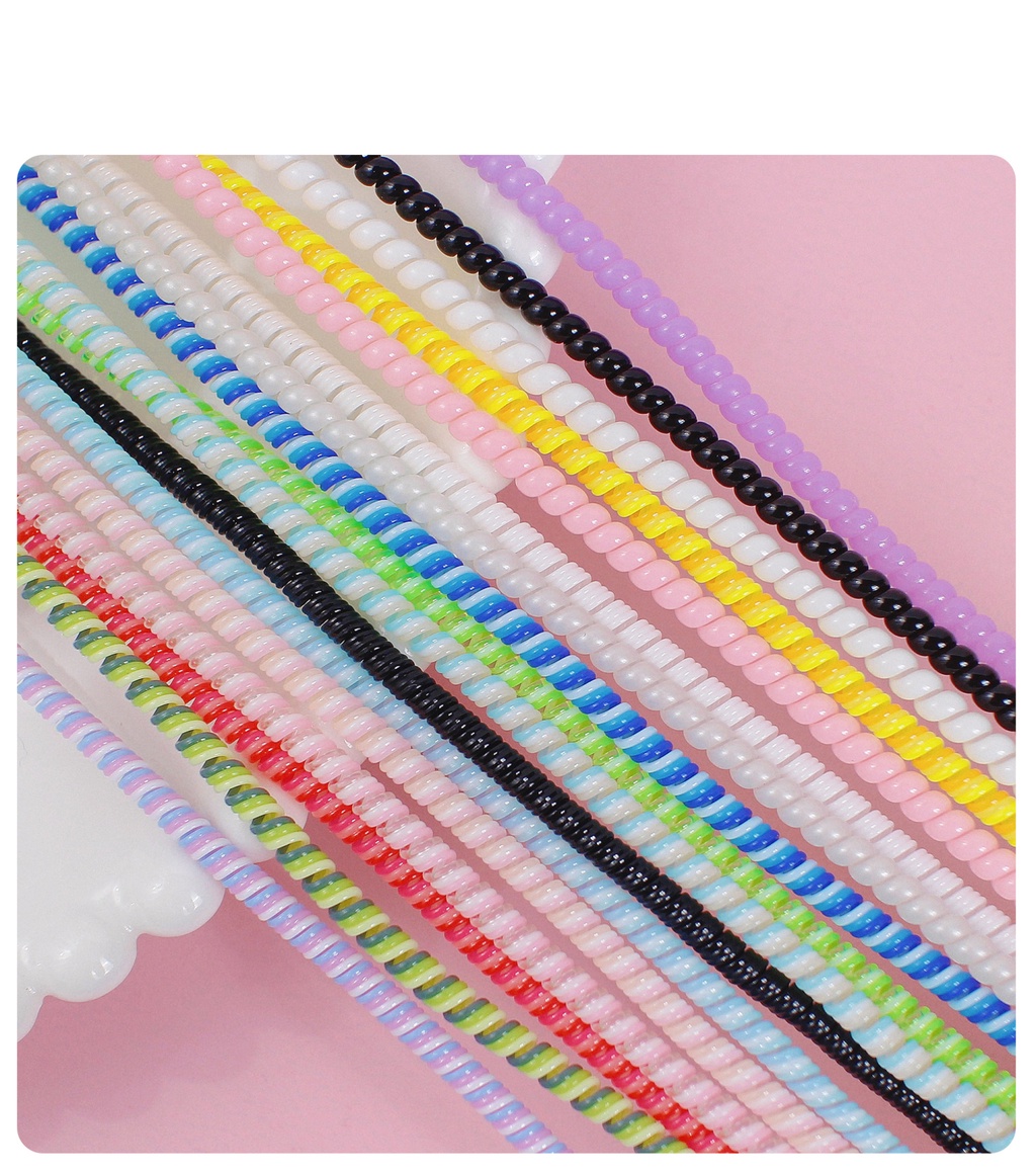 Colorful Cable Wrapper TPU DIY Multi Colour Spiral Cord Protector ...