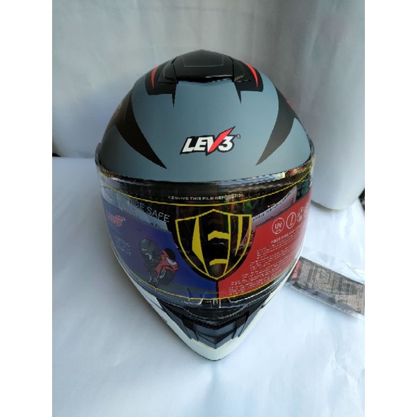 helmet full face dual visor(lev3) | Shopee Philippines