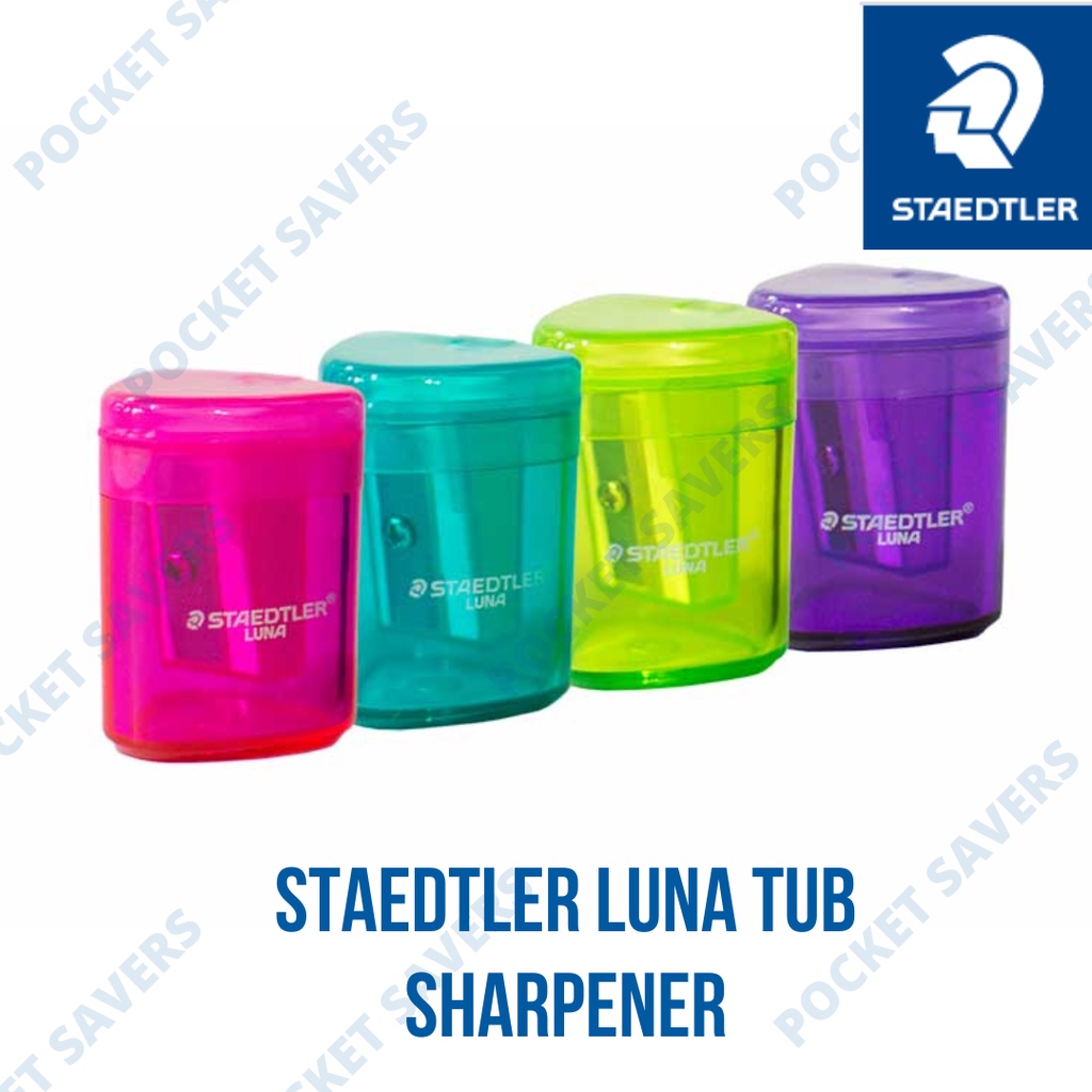 STAEDTLER Luna Tub Sharpener (Pencil Sharpener, Assorted Colors ...