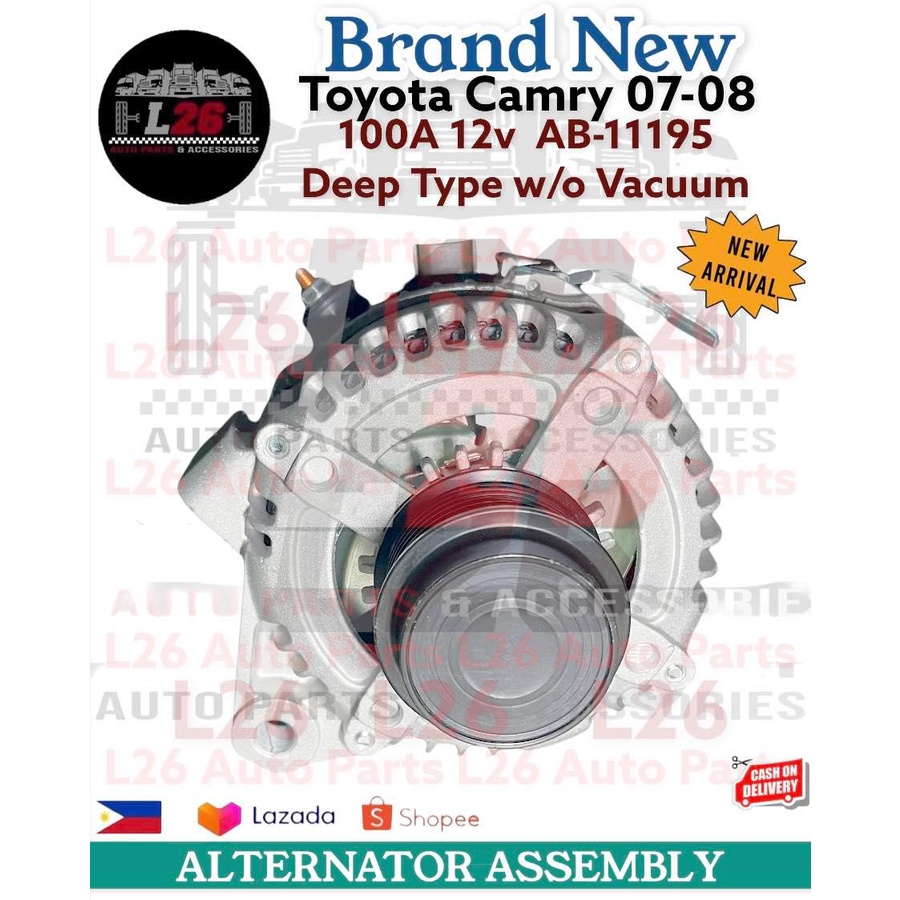 Alternator Assembly Toyota Camry 2007-2008 100A , 12v AB-11195 Deep ...