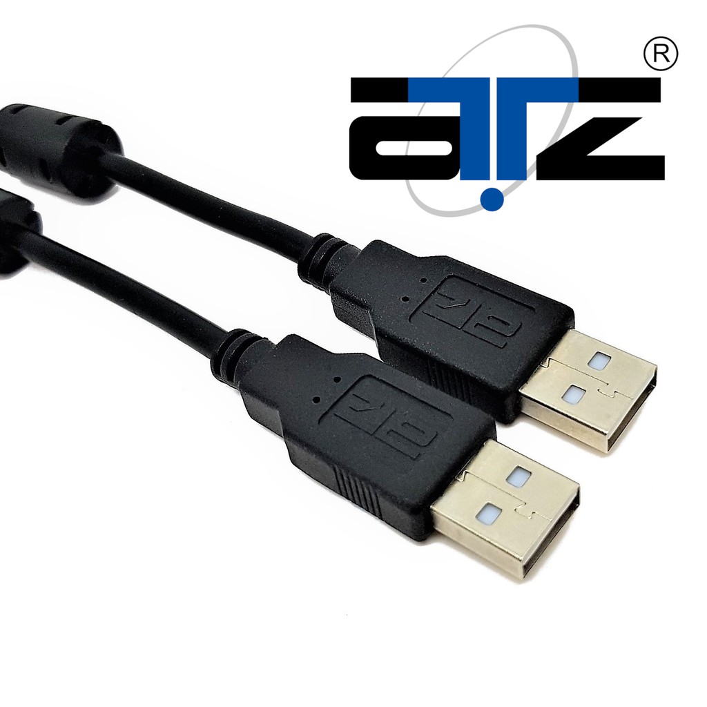ATZ USB 2.0 A-Male to A-Male Cable w/Ferrite Core (2m / 3m / 5m ...