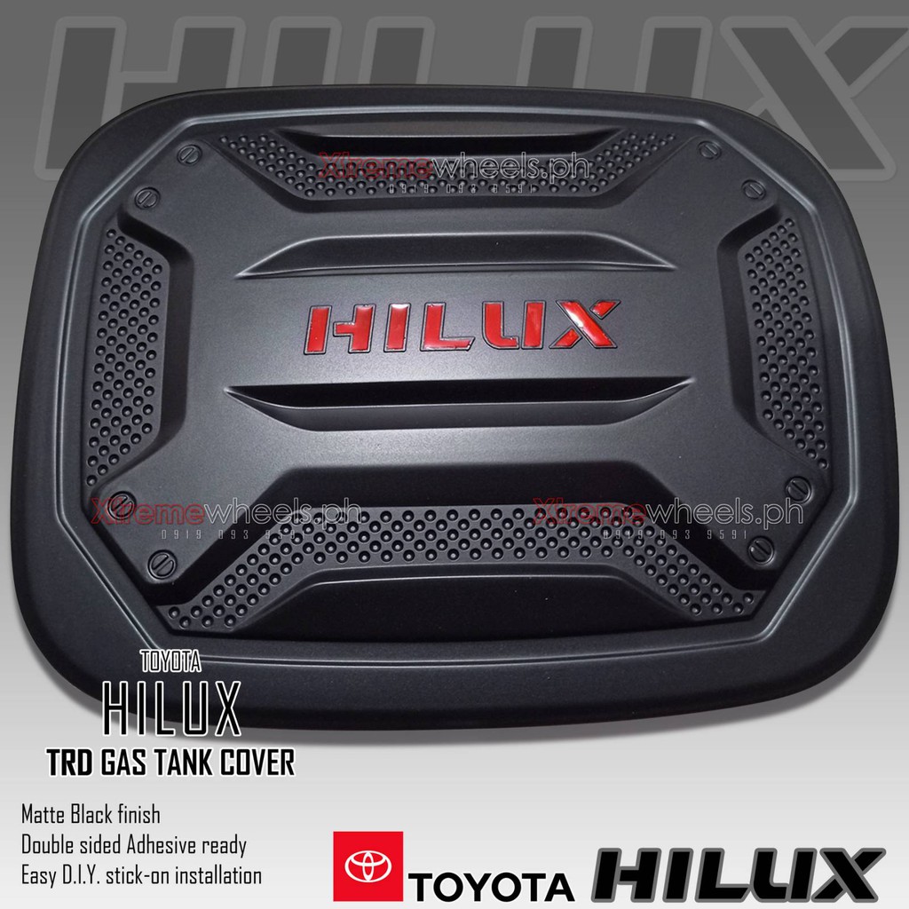 Toyota Hilux J E G Rocco 2021-2025 Gas tank cover matte black off road ...