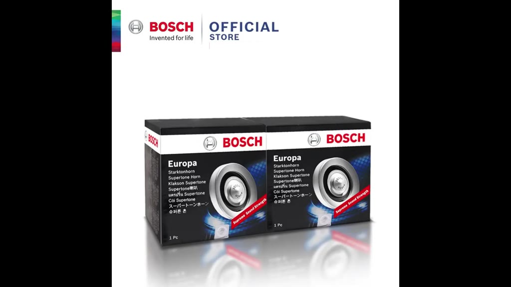 Bosch Horn Europa Silver 12v W/ Original Bosch Relay plus FREE Socket ...