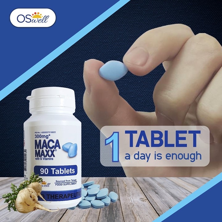OSwell Maca Maxx with B Vitamins 90 Tablets Food Supplement Pre Workout Supplements | Shopee ...