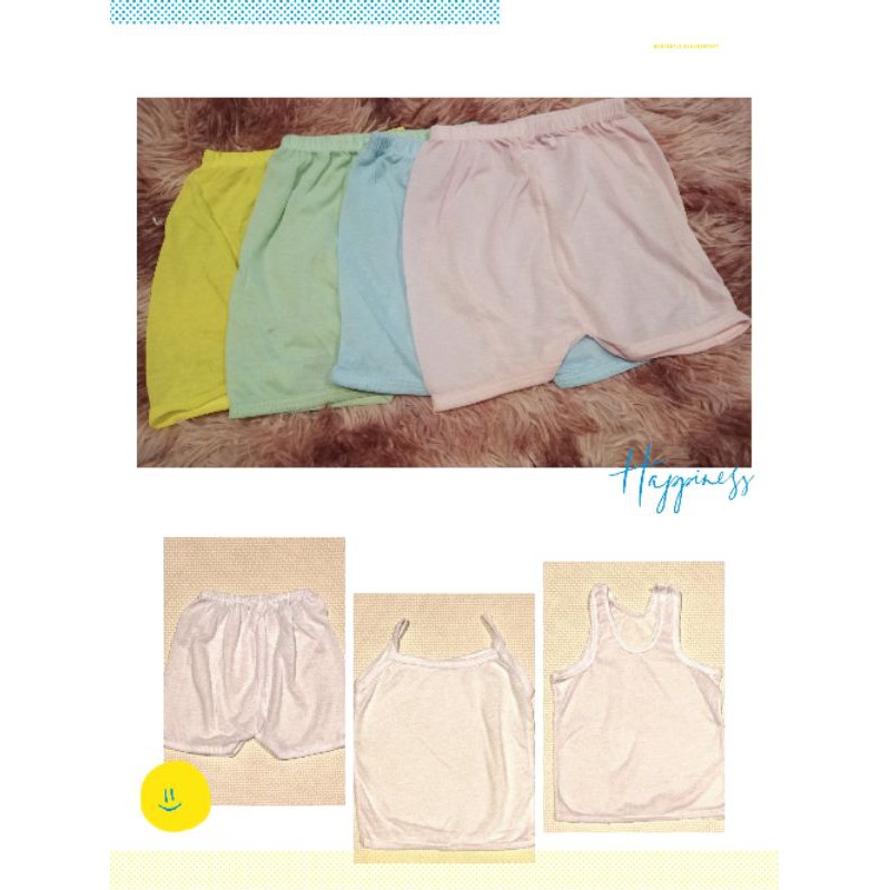 sando/spag at shorts for newborn(Buy any 8 take 1 for free) | Shopee ...