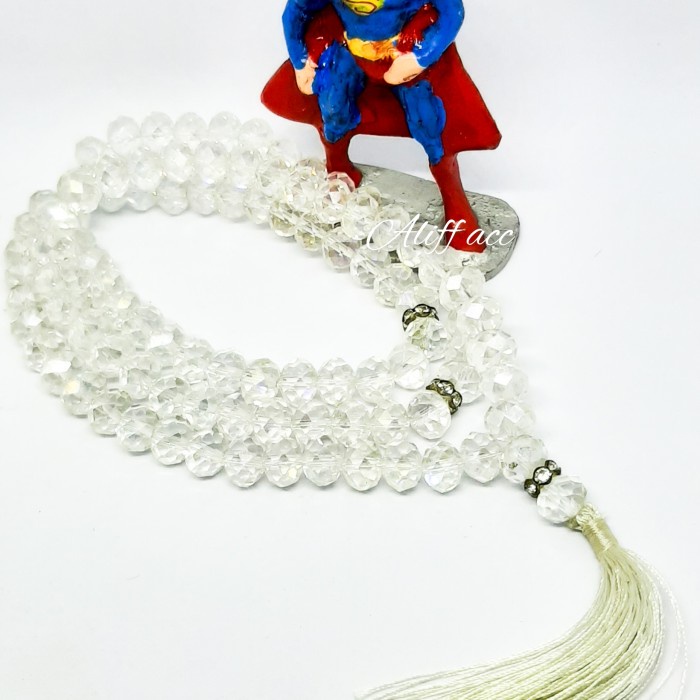 Swarovski super kating stone prayer beads 99 grains 10mm top | Shopee ...